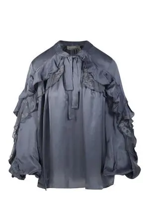 ZIMMERMANN Zimmermann Ruffled Long-Sleeve Top