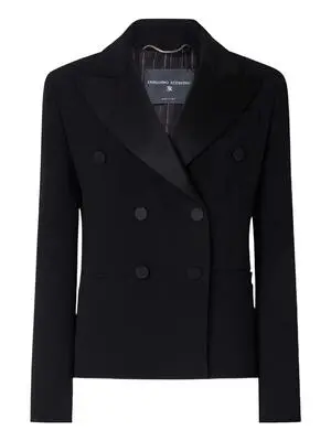 Ermanno Scervino Cady Boxy Smoking Jacket - Black