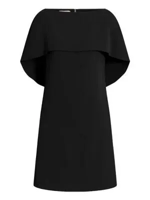 Alberta Ferretti Short Cape Dress - Black