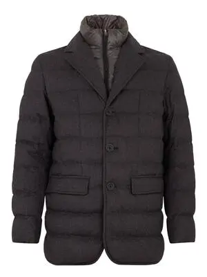 Herno Herno Padded Notch Lapel Coat Black