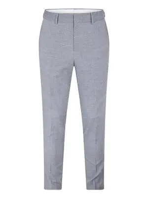 Hugo Boss Check Cropped Trousers - Gray