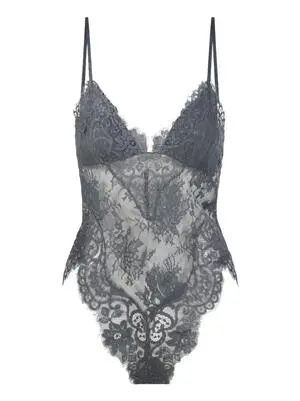 Zimmermann Zimmermann Lace Teddy Top Gray