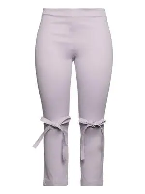 Sportmax Solid Color Stretch Twill Pants - Gray