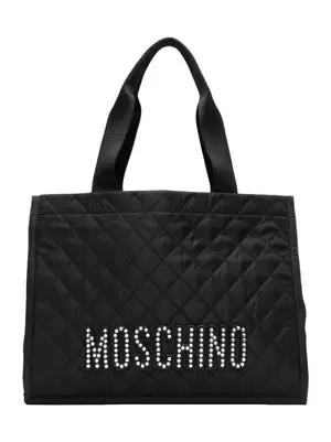Moschino Quilted Tote Bag - Black