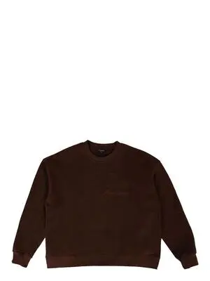 RAVE ON TREND Horse Graphic Crewneck Sweatshirt - Brown