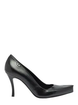 DIESEL® D-lucette Leather Pumps - Black