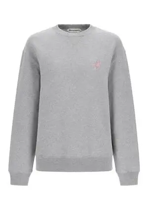 JW Anderson Embroidered Anchor Logo Sweatshirt - Grey