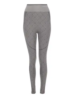 Casablanca Leggings Senza Cuciture Con Motivo Monogram - Grey