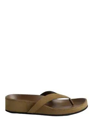 Phoebe Philo Round Toe Flip Flop - Caramel Color