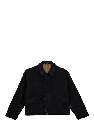 A.PRESSE A.Presse Retro Collared Trucker Jacket