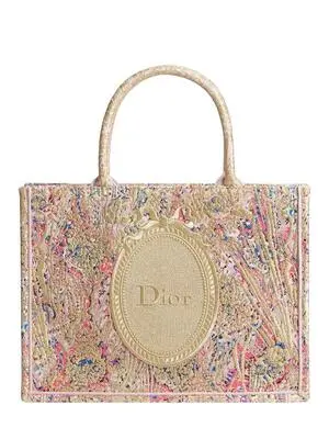 Dior Medium Book Tote With Strap - Multi-color