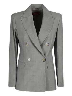 Max Mara Double Breasted Blazer - Dark Gray