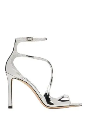 JIMMY CHOO Azia 95 High Heel Sandals - Silver
