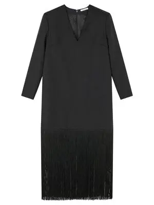 BY MALENE BIRGER By Malene Birger Wool Mini Dress With Fringe Hem