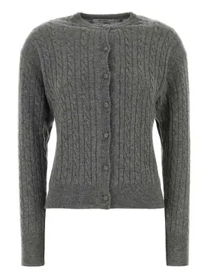 Gimaguas Rina Cable Knit Cardigan - Grey