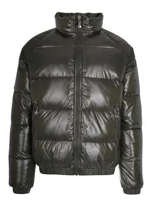 Pyrenex Lightweight Puffer Jacket With Glossy Finish - Deep Khaki