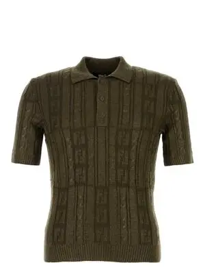 Fendi S Wool Polo Shirt - Green