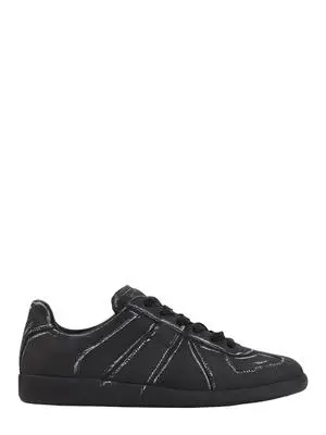 MAISON MARGIELA MAISON MARGIELA Replica Leather Sneakers Black