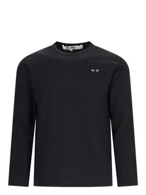 Play Comme Des Garcon Play Heart Logo T-shirt - Black