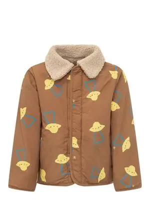 BOBO CHOSES Pixel Abduction Reversible Jacket - Brown