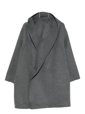TOTEME Wool Hooded Coat - Grey