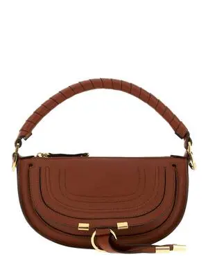 Chloé Chloé Mini Marcie Leather Shoulder Bag Brown