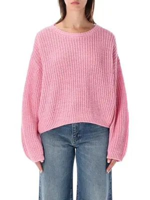 American Vintage Cropped Sweater Rosa