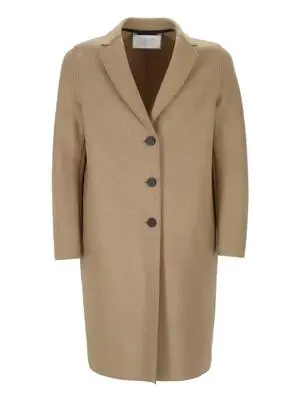 Harris Wharf London Single-breasted Notched-lapel Coat - Neutrals