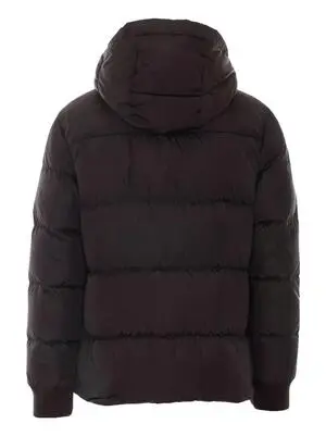 Add Hooded Padded Jacket - Brown