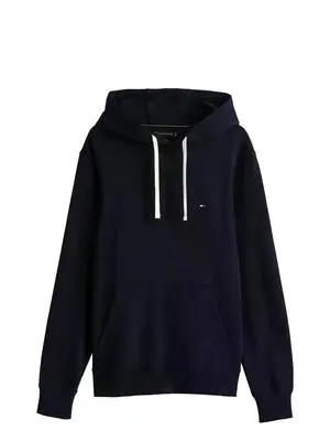 Tommy Hilfiger Embroidered Cotton Hoodie - Blue