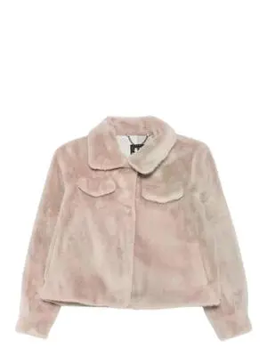 BOMBOOGIE Faux Fur Pocket Detail Jacket - Grey