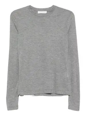WOC Saran Long-sleeve Crew-neck T-shirt - Grey