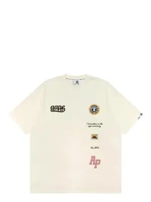 AAPE BY *A BATHING APE Aapeunvs Embroidered T-shirt - Black