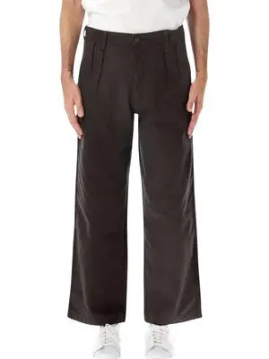 LEVI'S Baggy Pleated-detail Trousers - Brown