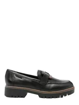 TAMARIS Buckle Detail Loafers - Black