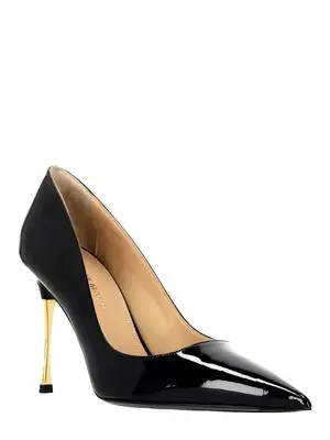 MACH & MACH Mach & Mach Patent Leather Pointed-Toe Stiletto Pumps