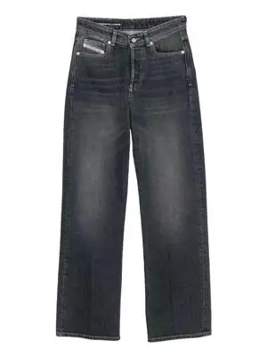 DIESEL® Faded Effect Straight-leg Jeans - Grey