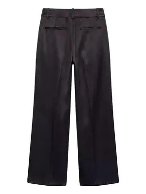 REFORMATION Gisele Satin Trousers Black