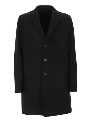 Harris Wharf London Single-breasted Wool Coat - Black