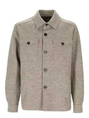 Harris Wharf London Button-up Wool Jacket - Neutrals