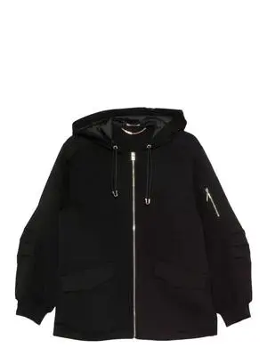 Liu Jo Zip-back Hooded Jacket - Black