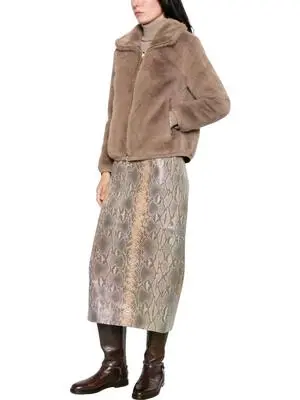 DUNO Manila Faux-fur Jacket - Neutrals
