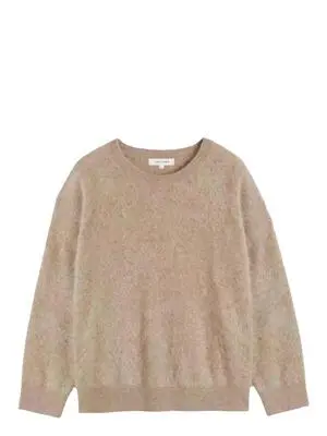 Chinti & Parker Brushed Cashmere Crew Neck Sweater - Brown