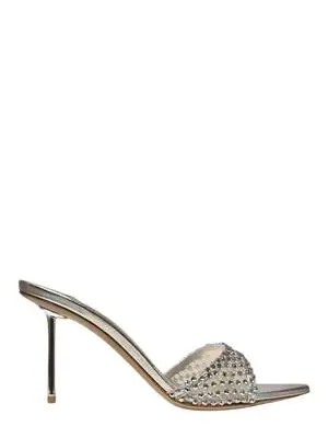 LE SILLA Gilda Embellished Stiletto Sandals - Silver