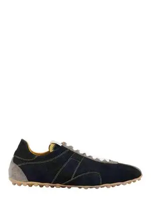 MAISON MARGIELA Maison Margiela Panelled Leather Sneakers Black