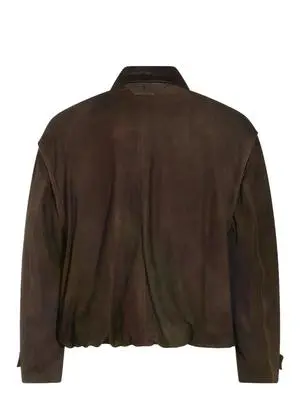 SALVATORE SANTORO Suede Leather Jacket - Brown