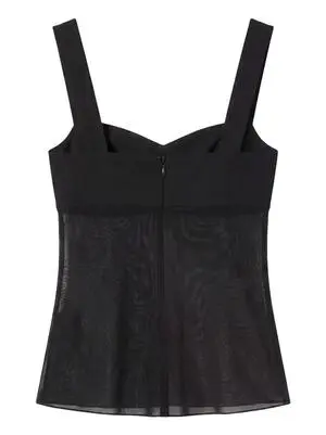 REFORMATION Sweetheart Top - Black