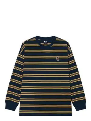 FINGERCROXX FINGERCROXX Horizontal Stripe Long Sleeve T-Shirt