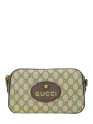 Gucci Gg Supreme Web Neo Vintage Crossbody Bag - Neutrals