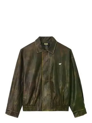 MINI CREAM MINI CREAM Distressed-Effect Elasticated-Hem Jacket